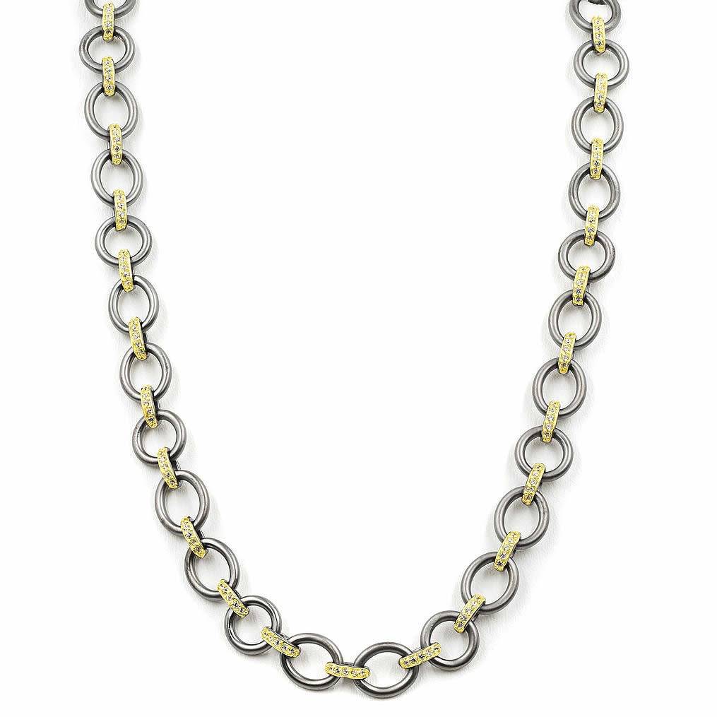 Freida Rothman Signature 2 Tone Heavy Link Necklace