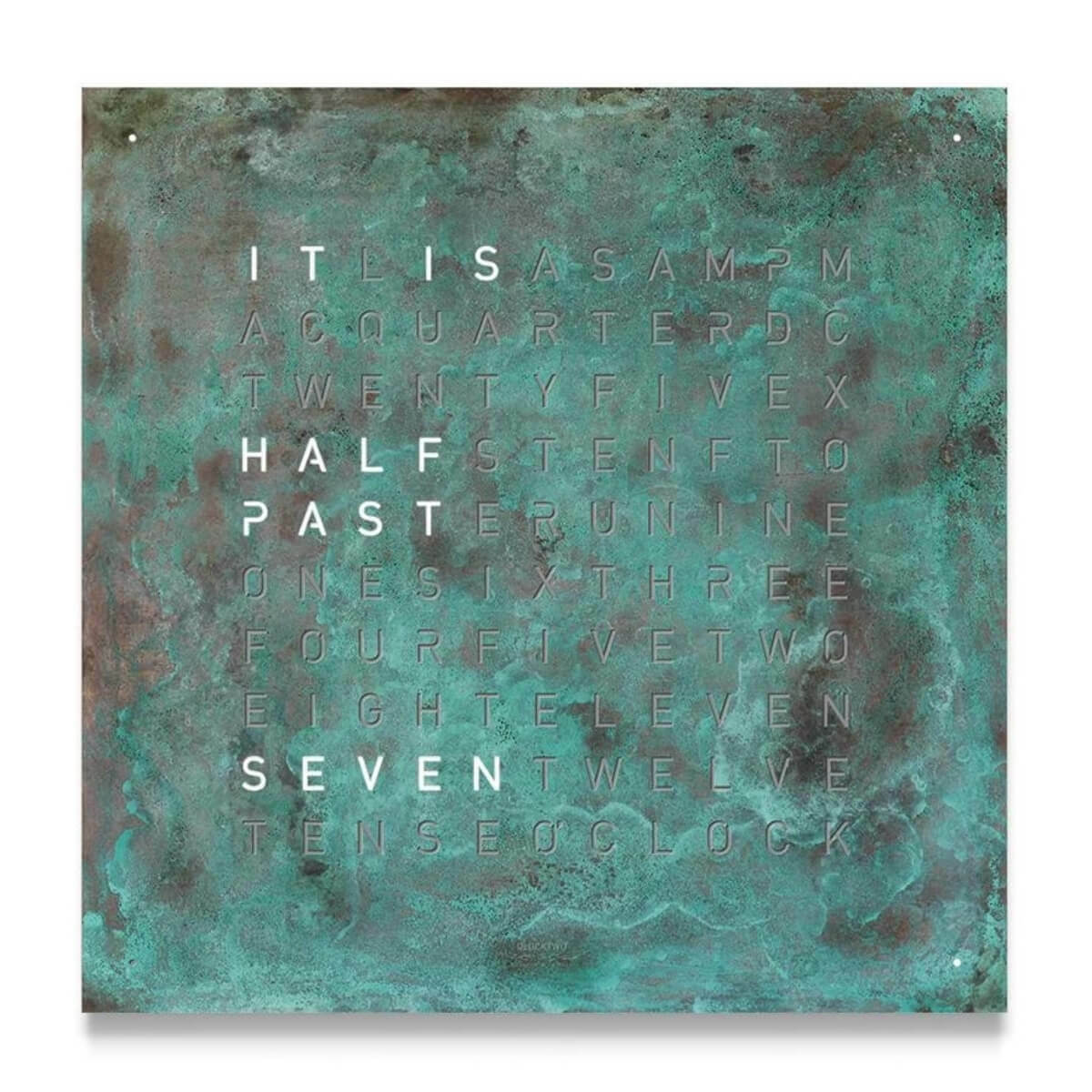 QLOCKTWO - EARTH 45 VINTAGE COPPER CREATOR'S EDITION