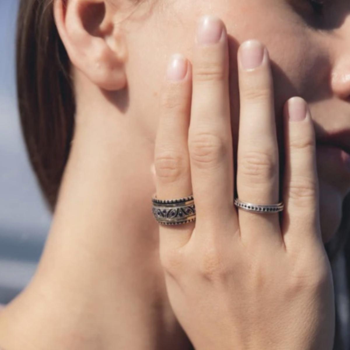 Eclipse Meditation Spinner Ring by MeditationRings | Giving Tree Gallery