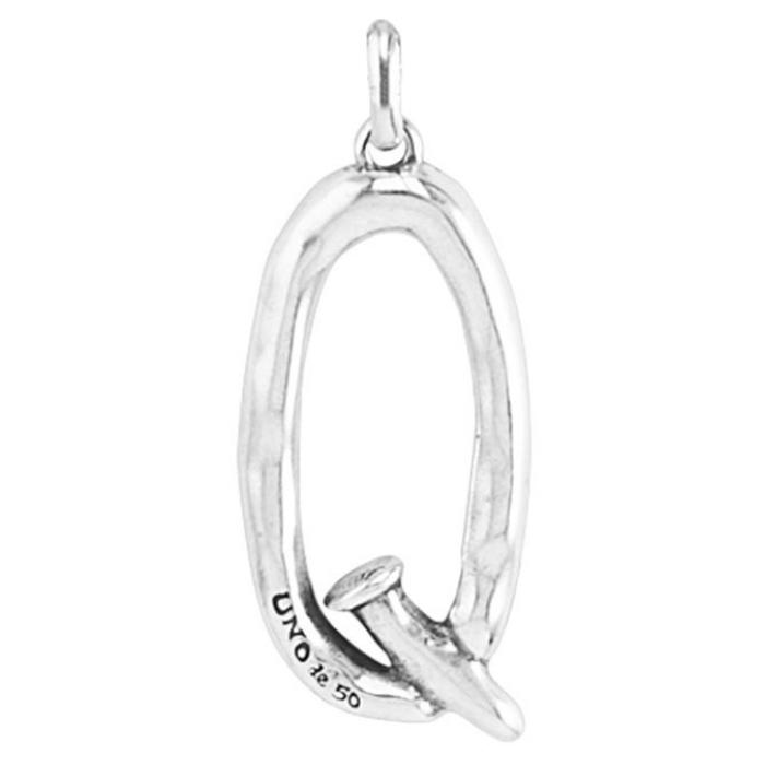 Alphabet Letter Charm in Large, Silver by UNOde50 | Giving Tree Gallery