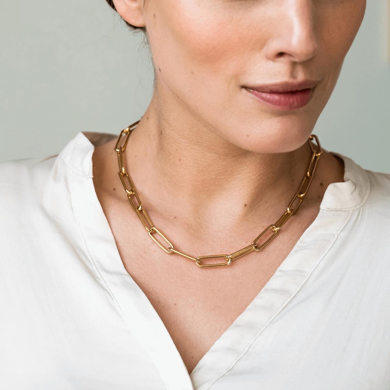 Ti Sento Jewelry: Shop Gold Chunky Paperclip Milano Chain