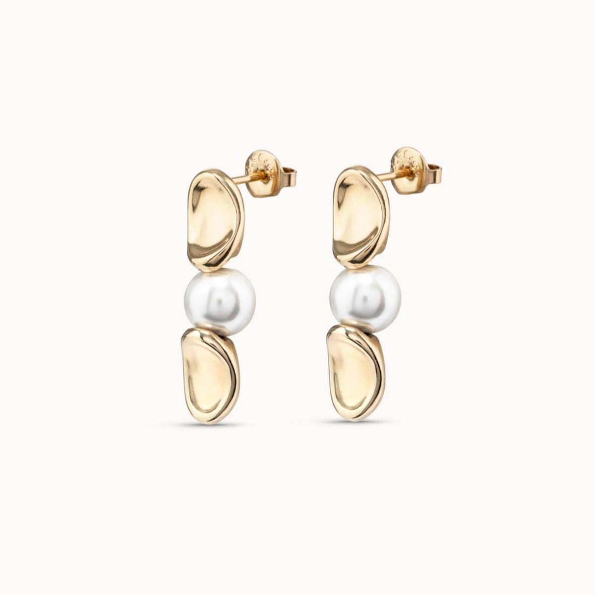 Legend Earrings Gold by UNOde50 | Giving Tree Gallery