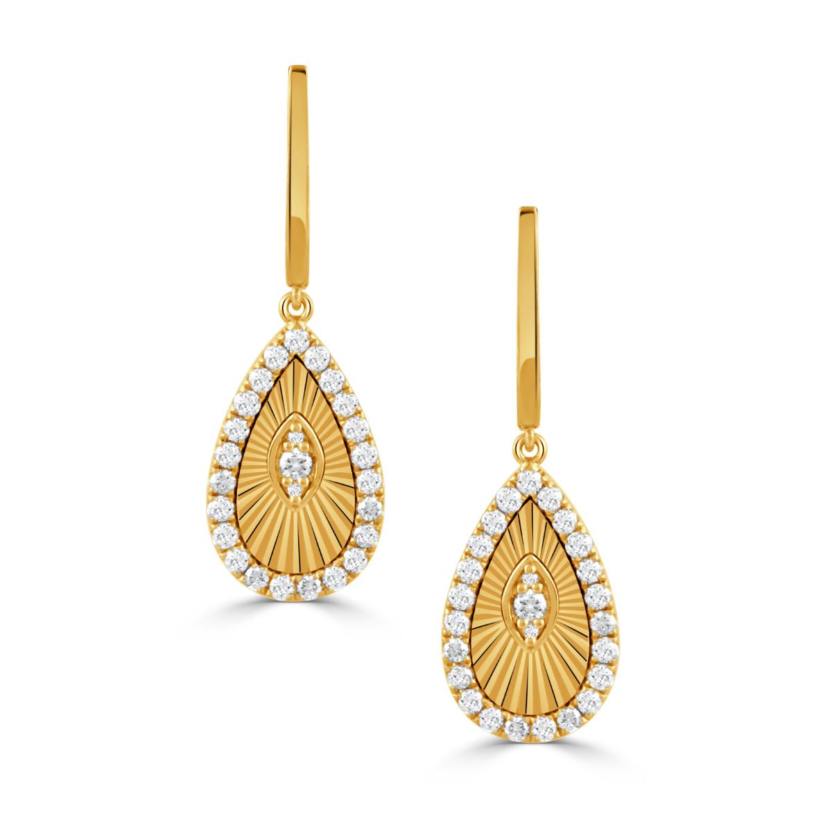 Helios Yellow Gold Diamond Earrings by Doves Jewelry Doron Paloma ...