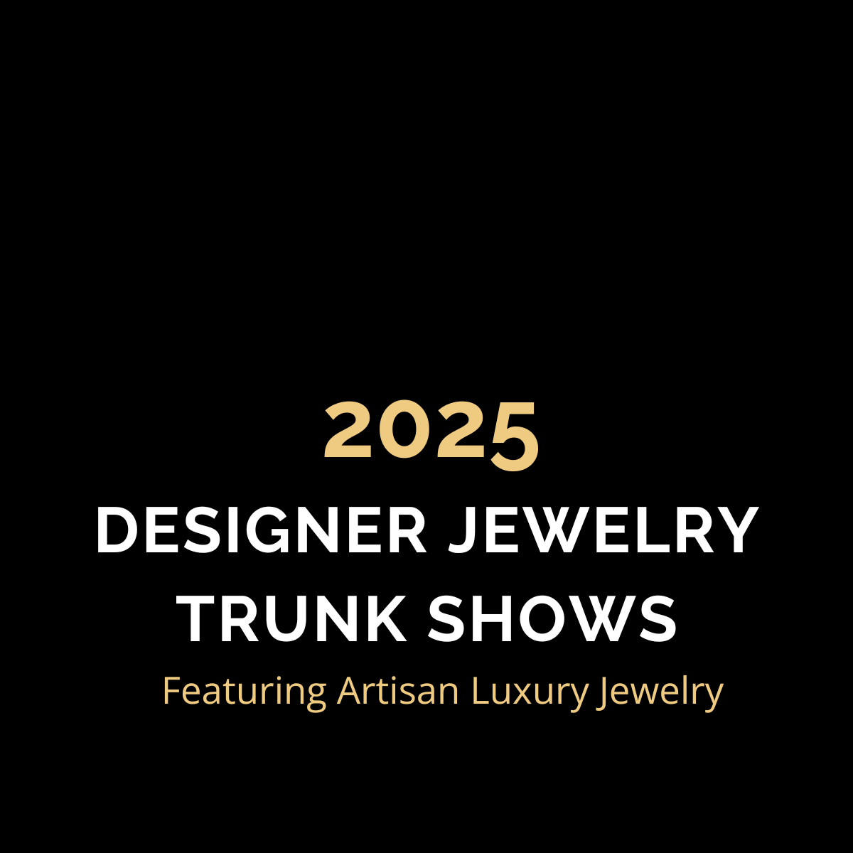 2025 Designer Trunk Show Calendar - The Giving Tree Gallery