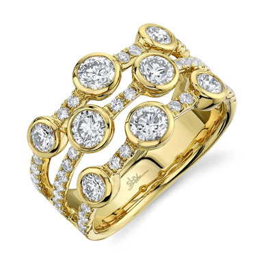 Triple Diamond Multi Bezel Set Ring by Shy Creation (SC55008500)