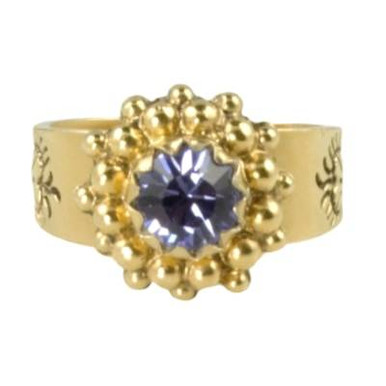Viv Classic Ring Gold + Tanzanite by VSA Designs - Virgins Saints ...