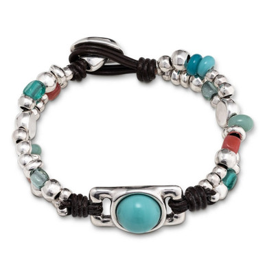 Flashy Turquoise Bracelet by Uno de 50 | Giving Tree Gallery