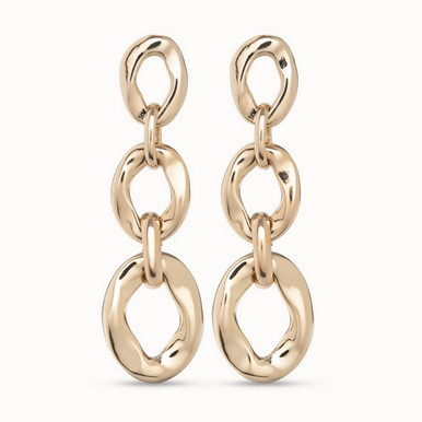 YOLO Earrings Gold by UNOde50 | Giving Tree Gallery