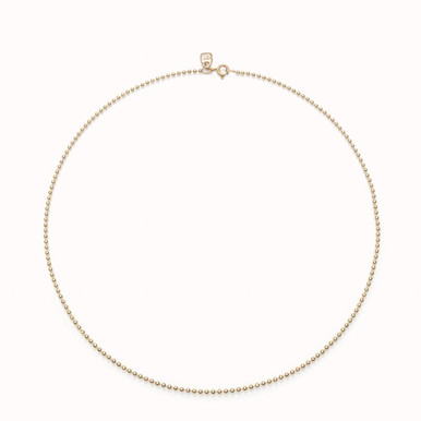 Hazte Uno Gold Short chain with beads by UNOde50 | Giving Tree Gallery