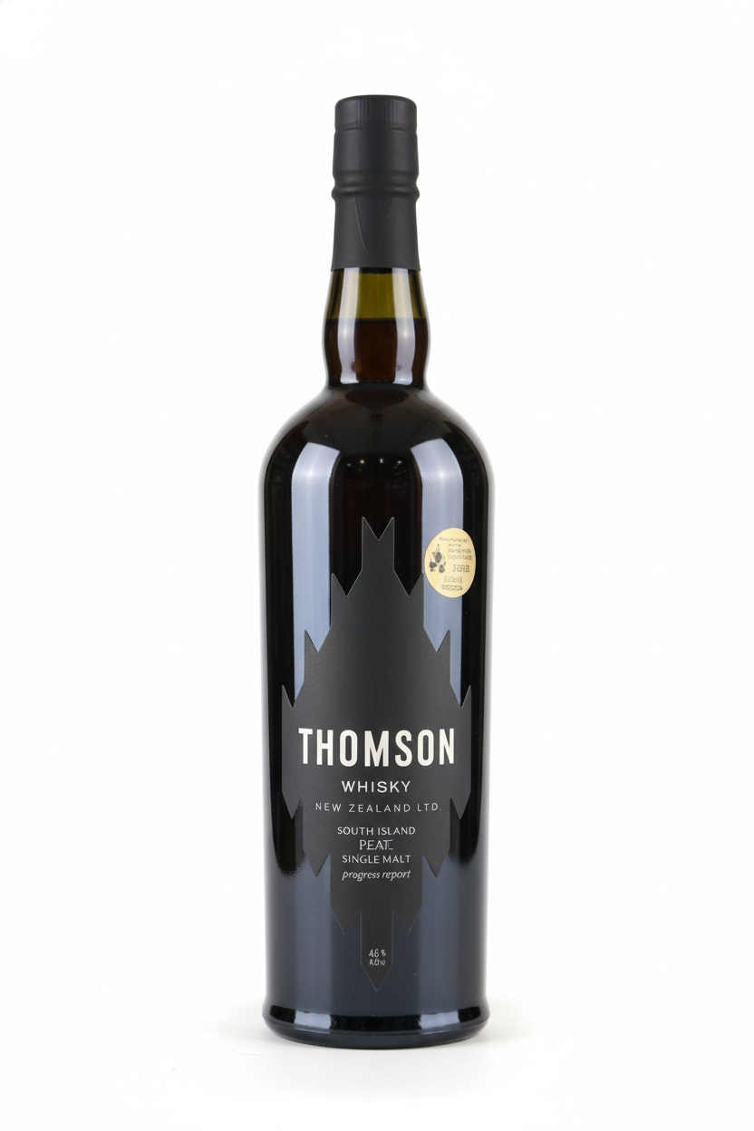 Thomson Whisky - 'South Island Peat Single Malt' Whisky - Cahns Wines ...