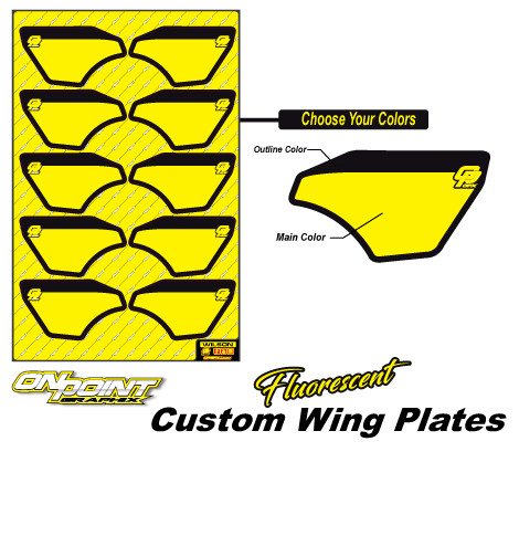 Custom Wing Plates-Fluorescent - OnPoint Graphix