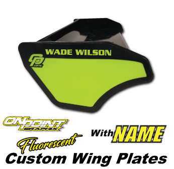 Custom Wing Plates-Fluorescent-W/NAME - OnPoint Graphix