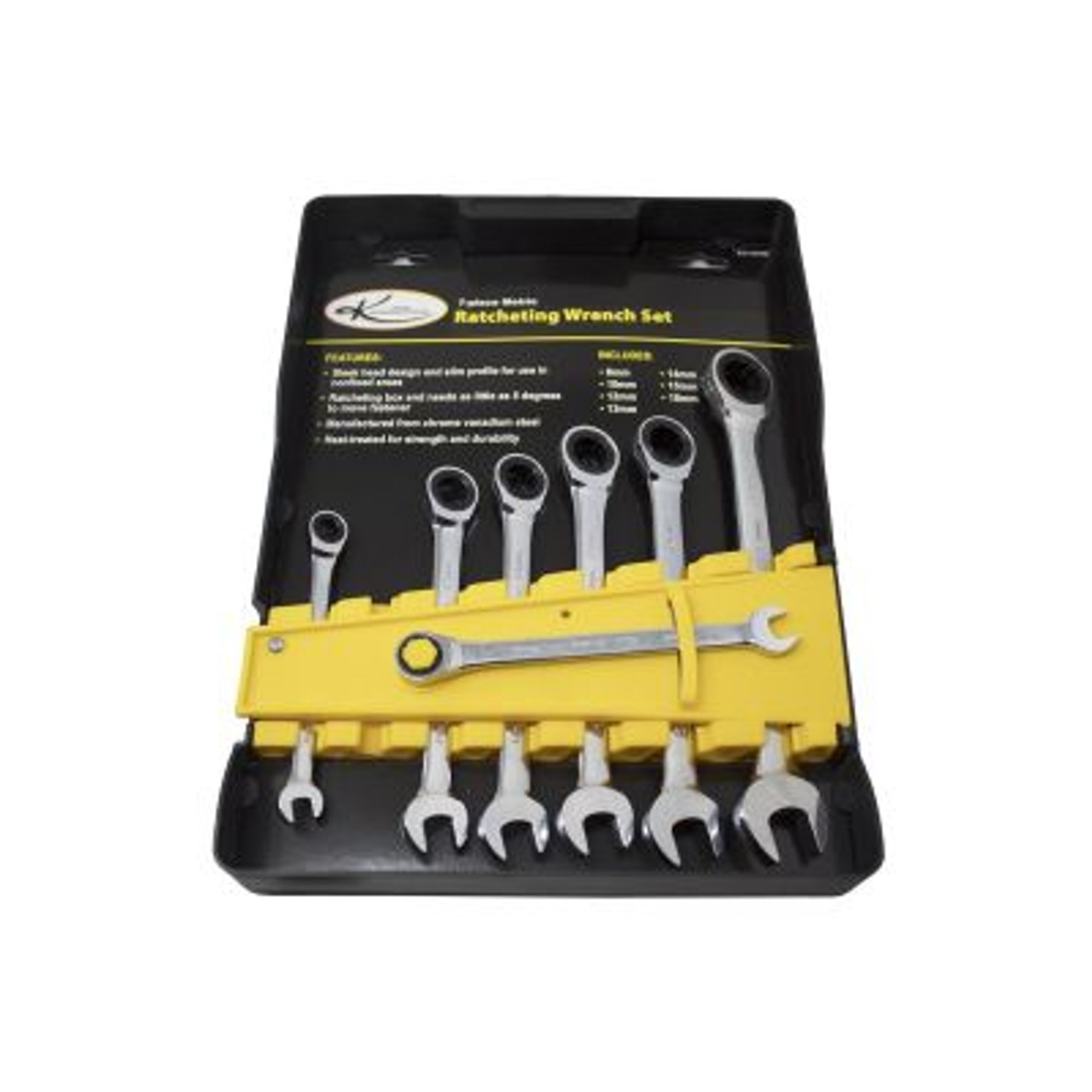 Standard and metric ratchet wrenches store
