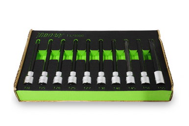 Trident 10pc Long Tx Bit Set 3/8 Dr T10-T55 - Tool Truck UK