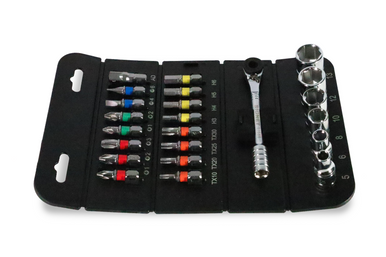 Signet 1/4 Drive Mini Socket & Bit Set 23 Piece - Tool Truck UK