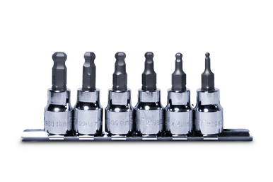 Signet 6pc Hex Bit Socket Set with Ball End 3-8mm on Rail - Tool Truck UK