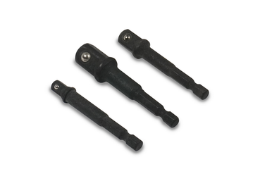 Trident 3pc Power Tool Socket Adaptor Set 1/4, 3/8 & 1/2 Drive - Tool ...