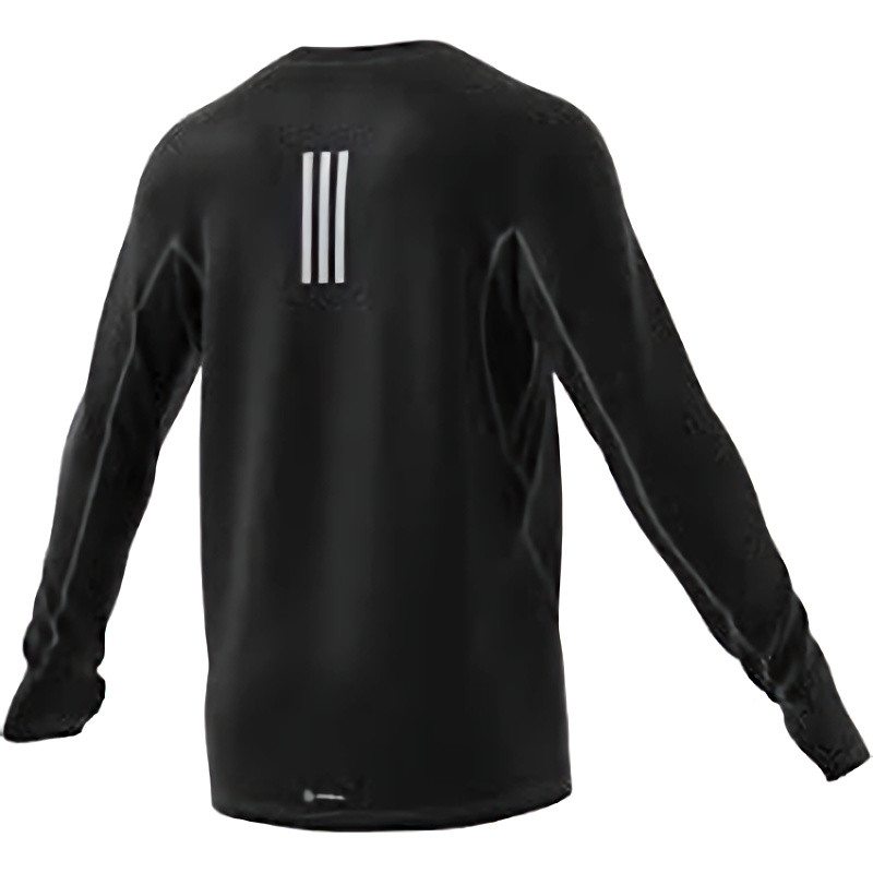 adidas Own The Run Long Sleeve mesh crew for men, black