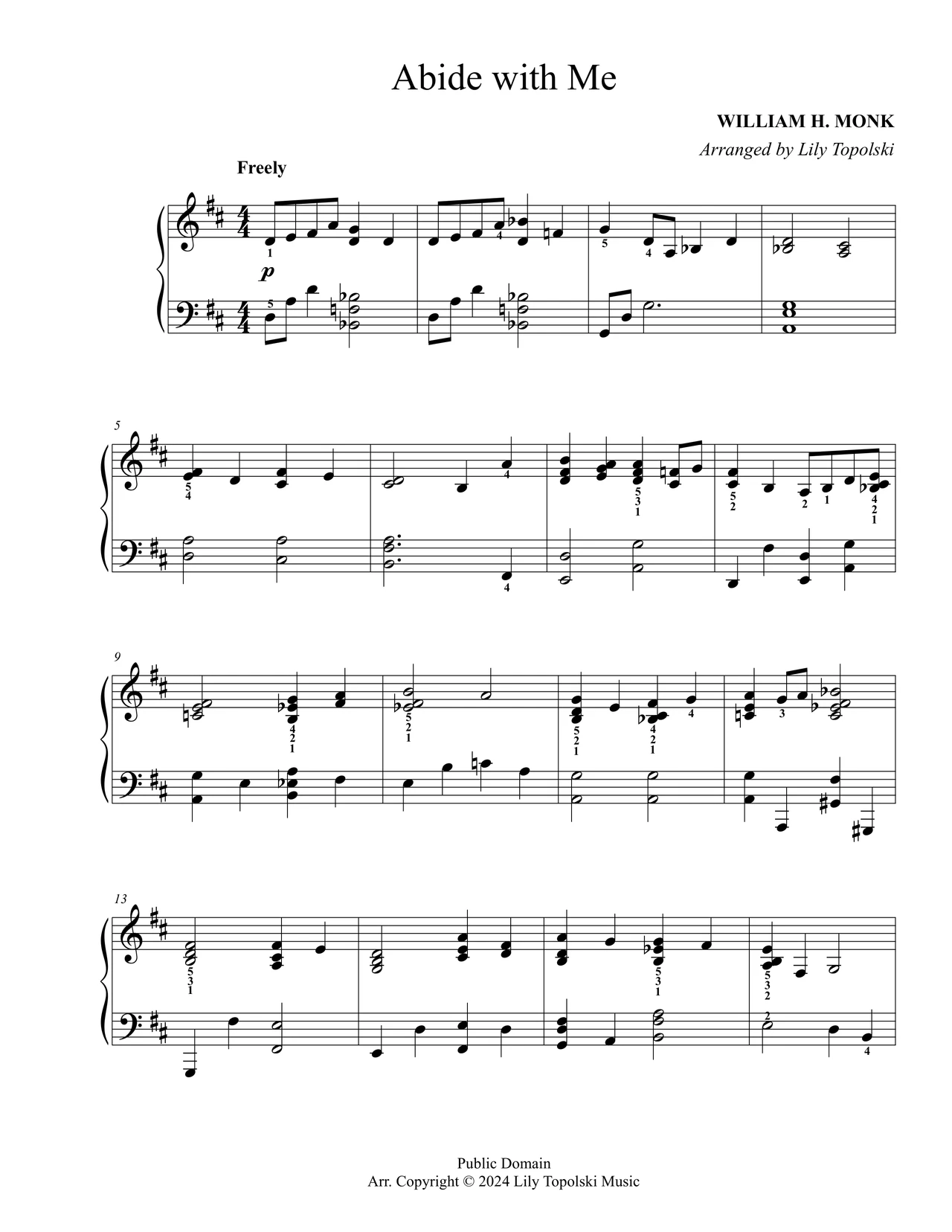 FREE: Abide with Me - Digital Sheet Music