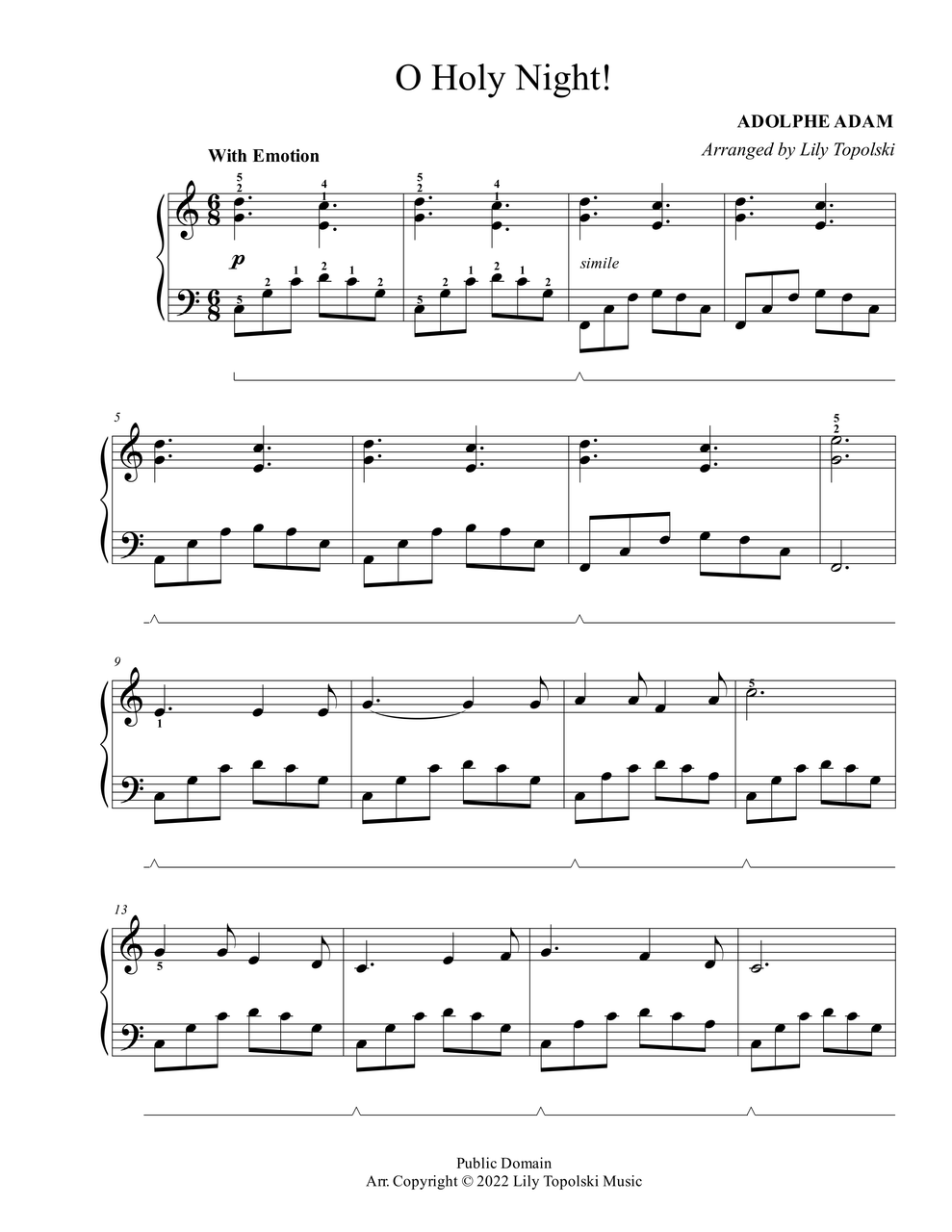 O Holy Night! - Digital Sheet Music