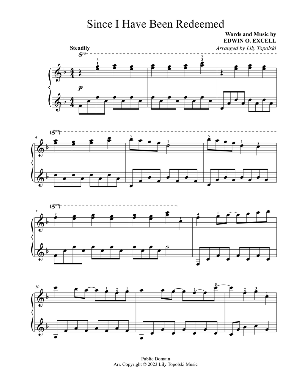 Since I Have Been Redeemed - Digital Sheet Music