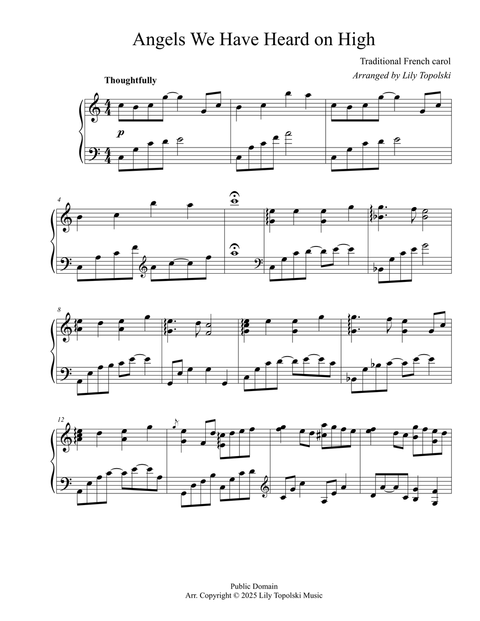 Angels We Have Heard on High (Late Intermediate) - Digital Sheet Music