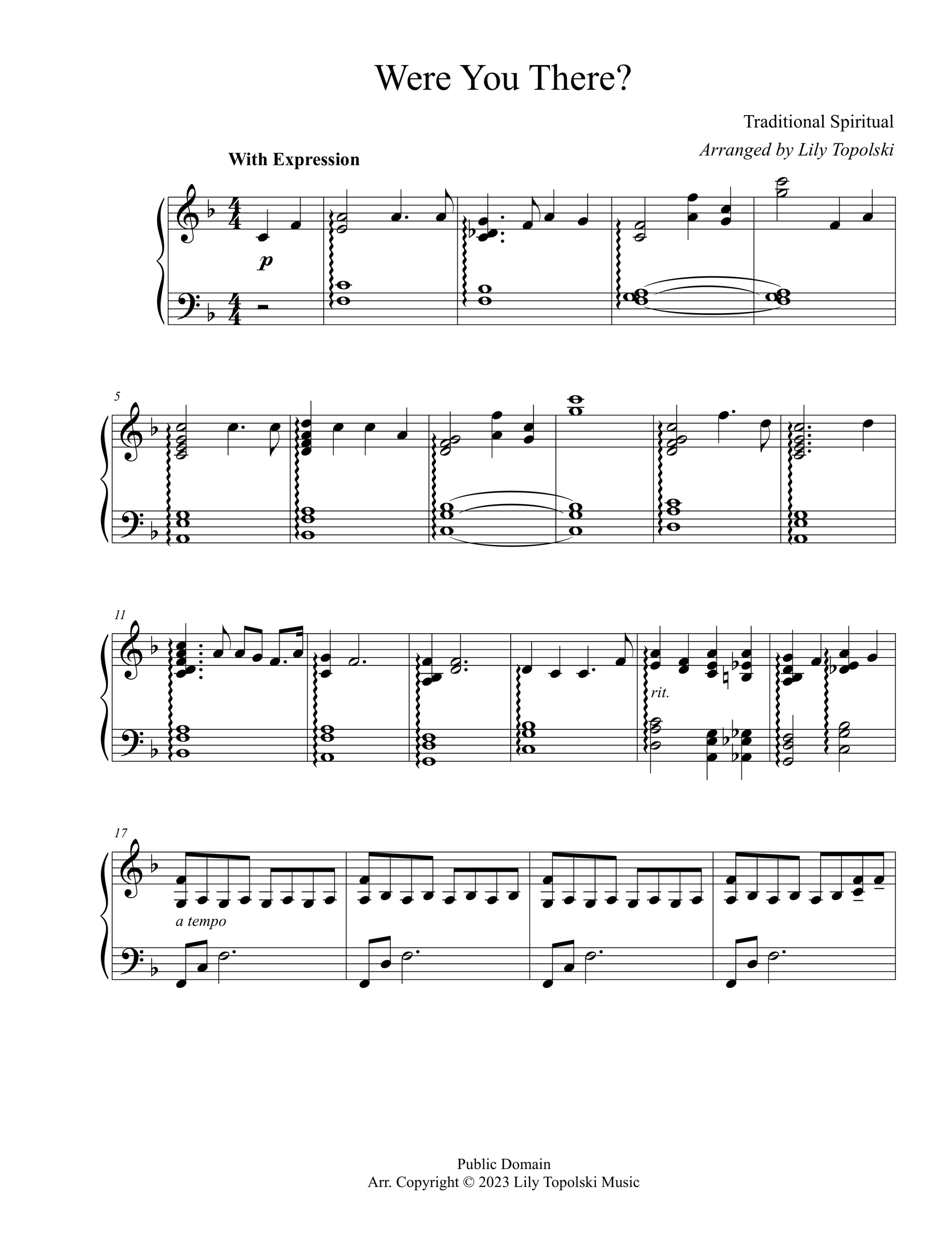 Were You There? - Digital Sheet Music