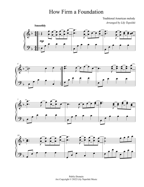 How Firm a Foundation - Digital Sheet Music