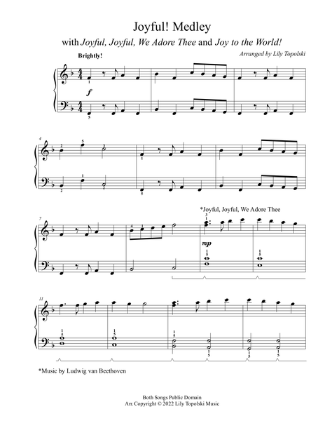 FREE: Joyful! Medley - Digital Sheet Music