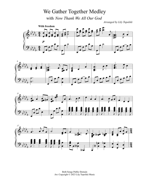 We Gather Together Medley - Digital Sheet Music