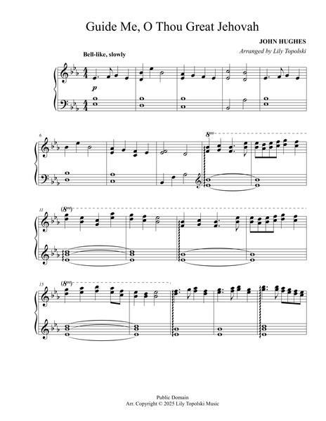 Guide Me, O Thou Great Jehovah - Digital Sheet Music