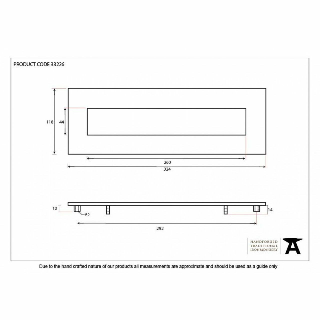 Black Letter Plate 33226