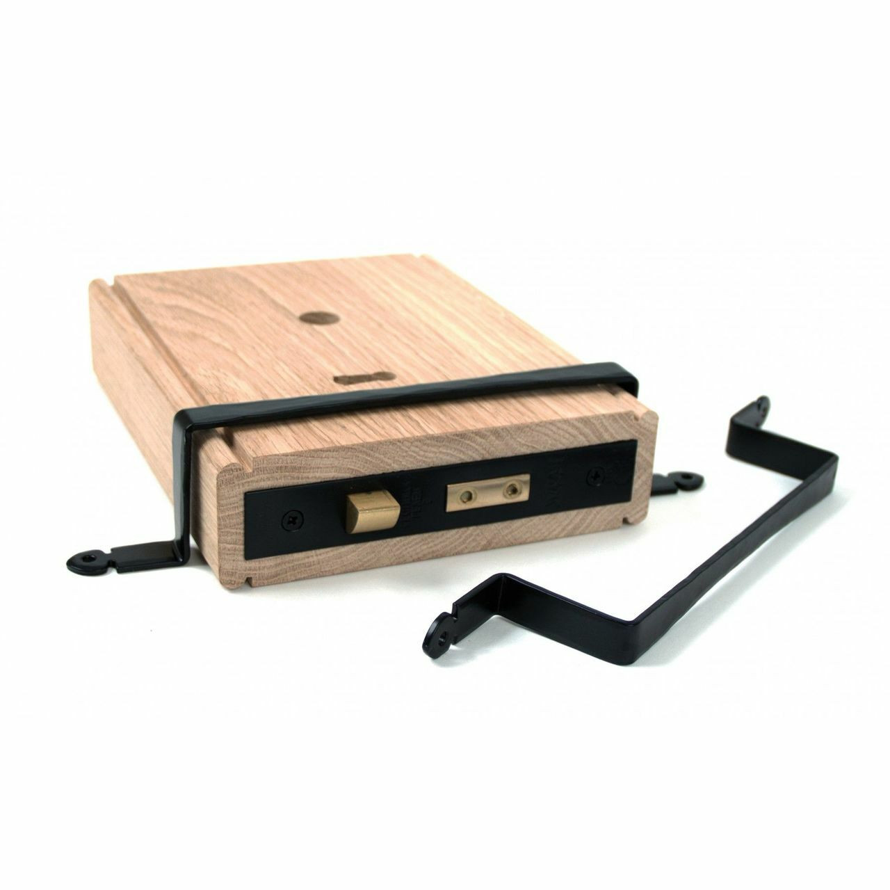 Black Oak Box Lock 33005