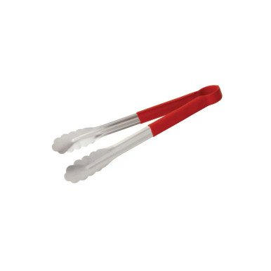 12" COLOUR CODED TONGS RED - Sessions Store