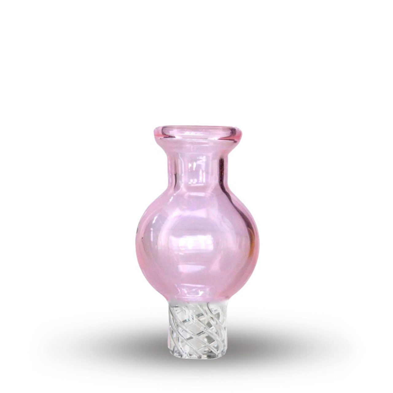 25mm Pink Bubble Vortex Spinner Carb Cap Quartz Banger