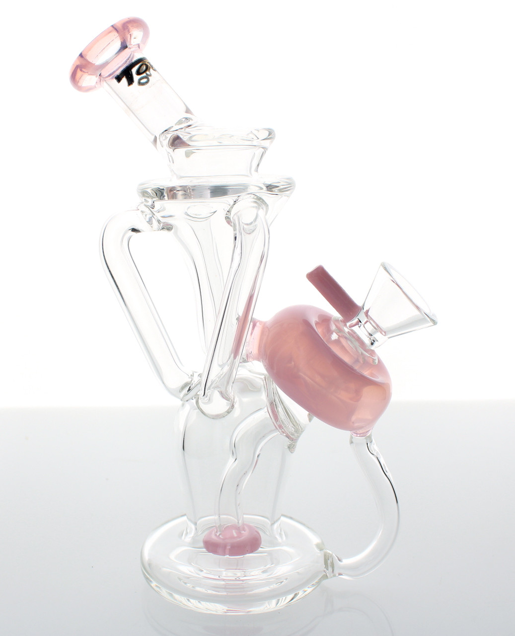 7 Klein Donut Recycler With Triple Uptake Pink Quartz Banger