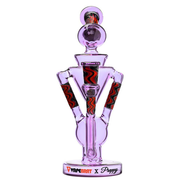 Best Recycler Dab Rig Klein Double Uptake Recycler Blue By Vapebrat