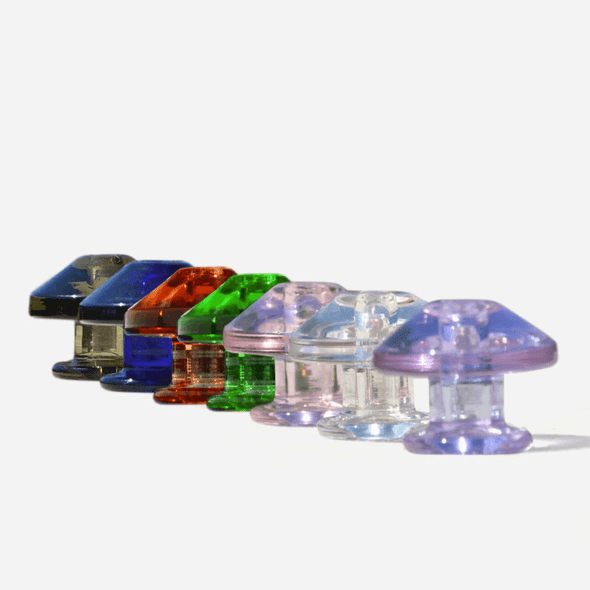 Electric Dab Rig Carb Caps Bubble Vortex Direction With Tether
