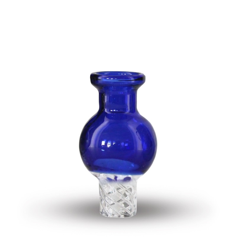 25mm Blue Bubble Vortex Spinner Carb Cap - Quartz Banger