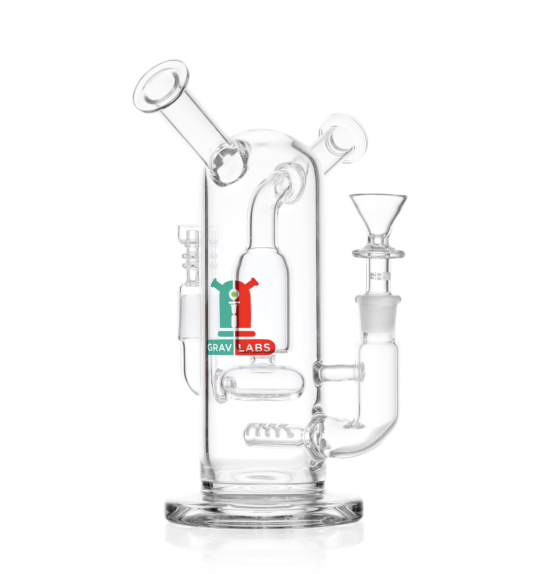 Double Bowl or Banger Android Dab Rig by GRAV 10" - Quartz Banger