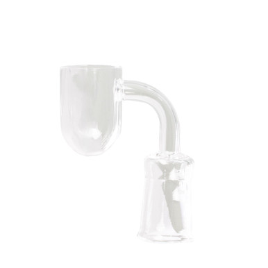14mm 90 Degree Female Round Bottom Banger 25mm Bucket - Quartz Banger
