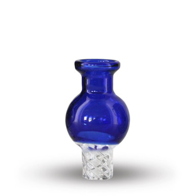 25mm Blue Bubble Vortex Spinner Carb Cap - Quartz Banger
