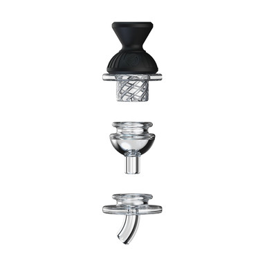 Convertible Carb Cap Set by SoftGlass: Black Color Bubble, Spinner ...