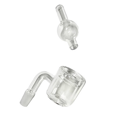 Quartz Thermal Banger Kit with Bubble Carb Cap - Quartz Banger