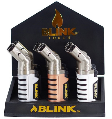 Mini Dab Torch Quad Flame w/ Adjustable Flame: Blink Tetra - Quartz Banger