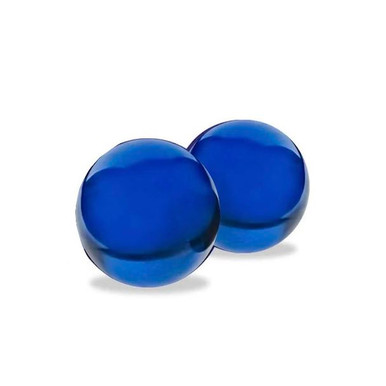 6mm Blue Sapphire Terp Pearls Set: 2 Pearls - Quartz Banger