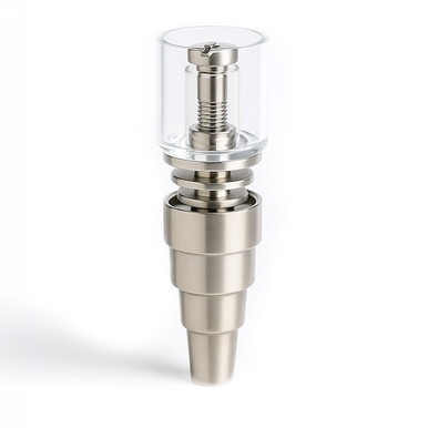 Universal Hybrid Titanium Dab Nail: 25mm Quartz Deep Dish Nail - Quartz ...