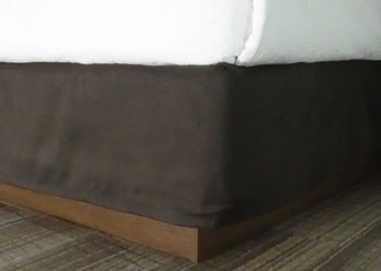 HSD Simplicity Box Spring Cover 100% Polyester, Cocoa ...