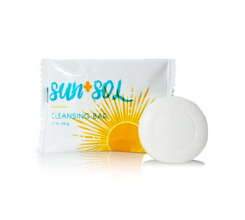 Sun + Sol Cleansing Bar Soap 0.7 oz, Case of 500 | HotelSupplyDepot.com