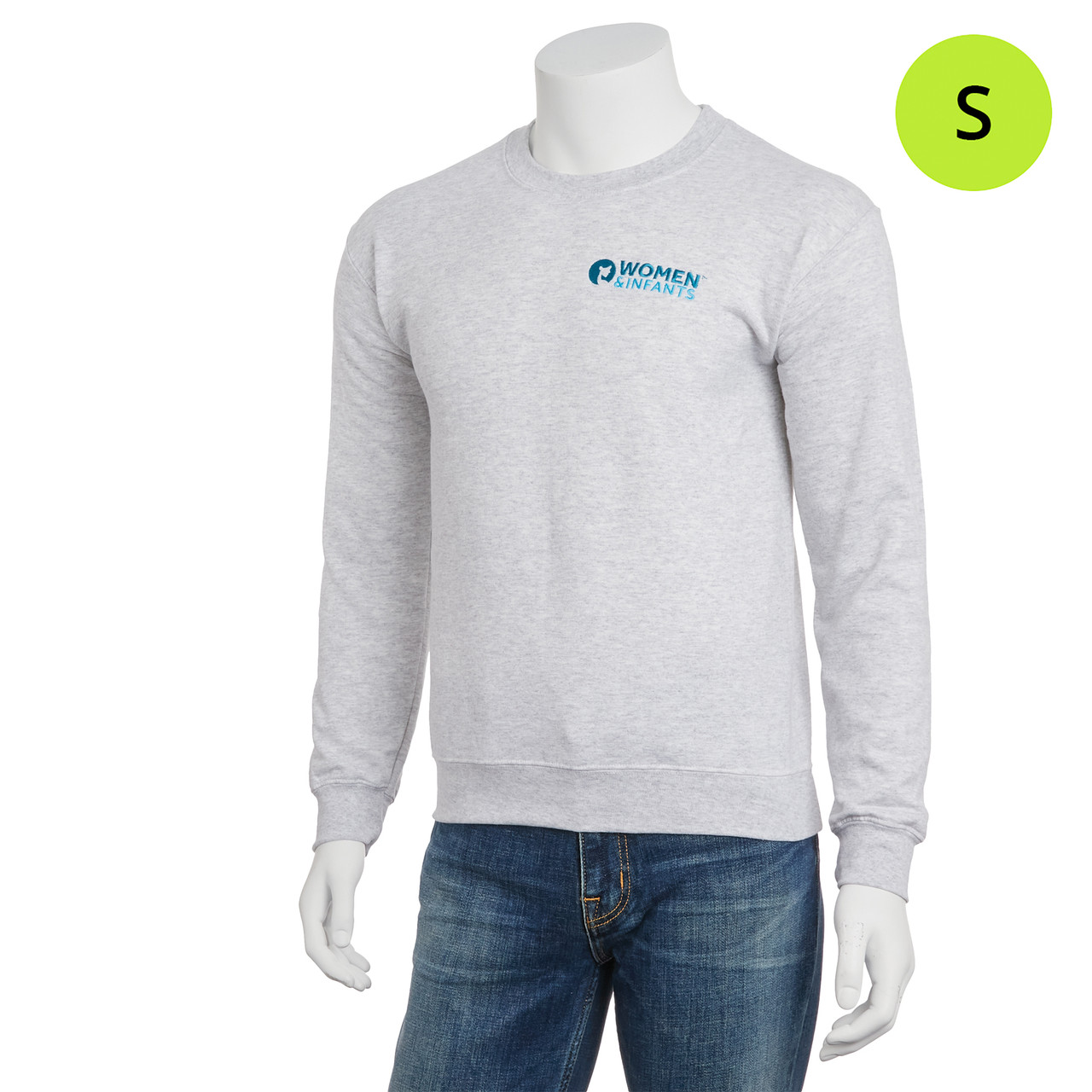 Women and Infants Hospital Logoed Crew Sweatshirt - Ash Gray - S ...